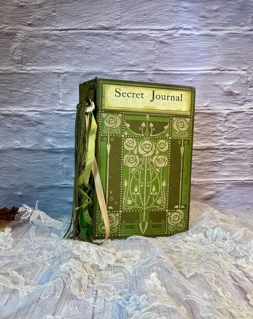 Antique Vintage Junk Journal- 1890's Book-handmade-only Authentic ...