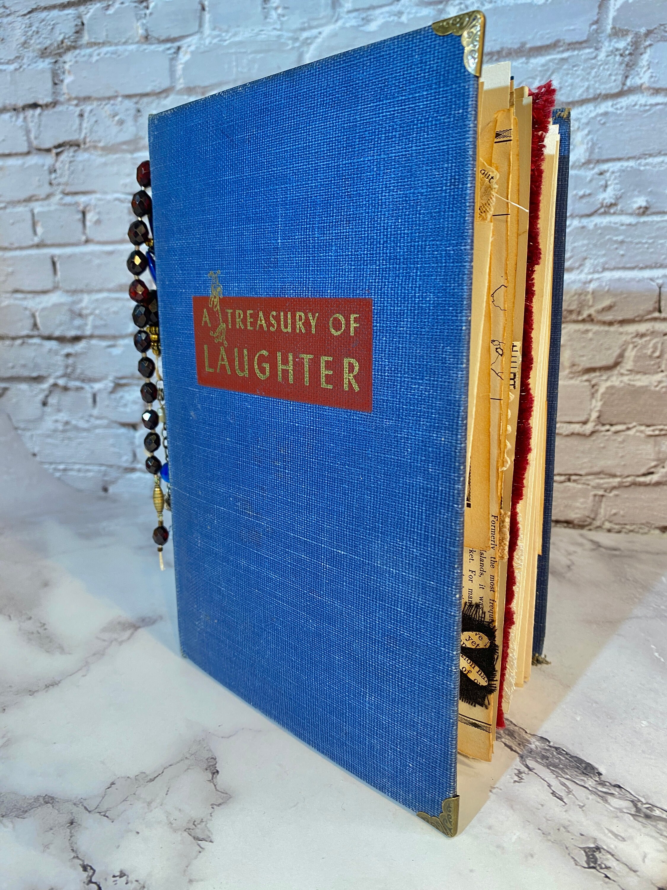 Antique Vintage Junk Journal Lotsa Laughter Handmade free Shp in N ...