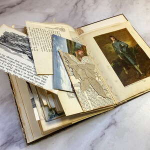 Antique Vintage Junk Journal Handmade Dozens of Inserts-only Authentic ...