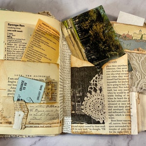 Antique Vintage Junk Journal Soft and Sweet 1935 Handmade Free Shp in N ...