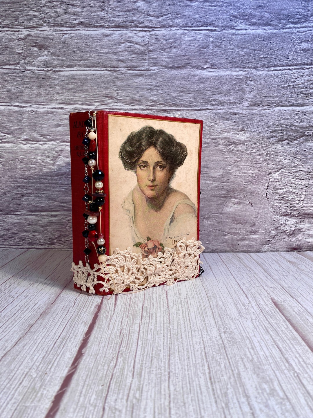 Antique Junk Journal- Handmade-1907 Victorian Beauty- Dozens of Inserts ...