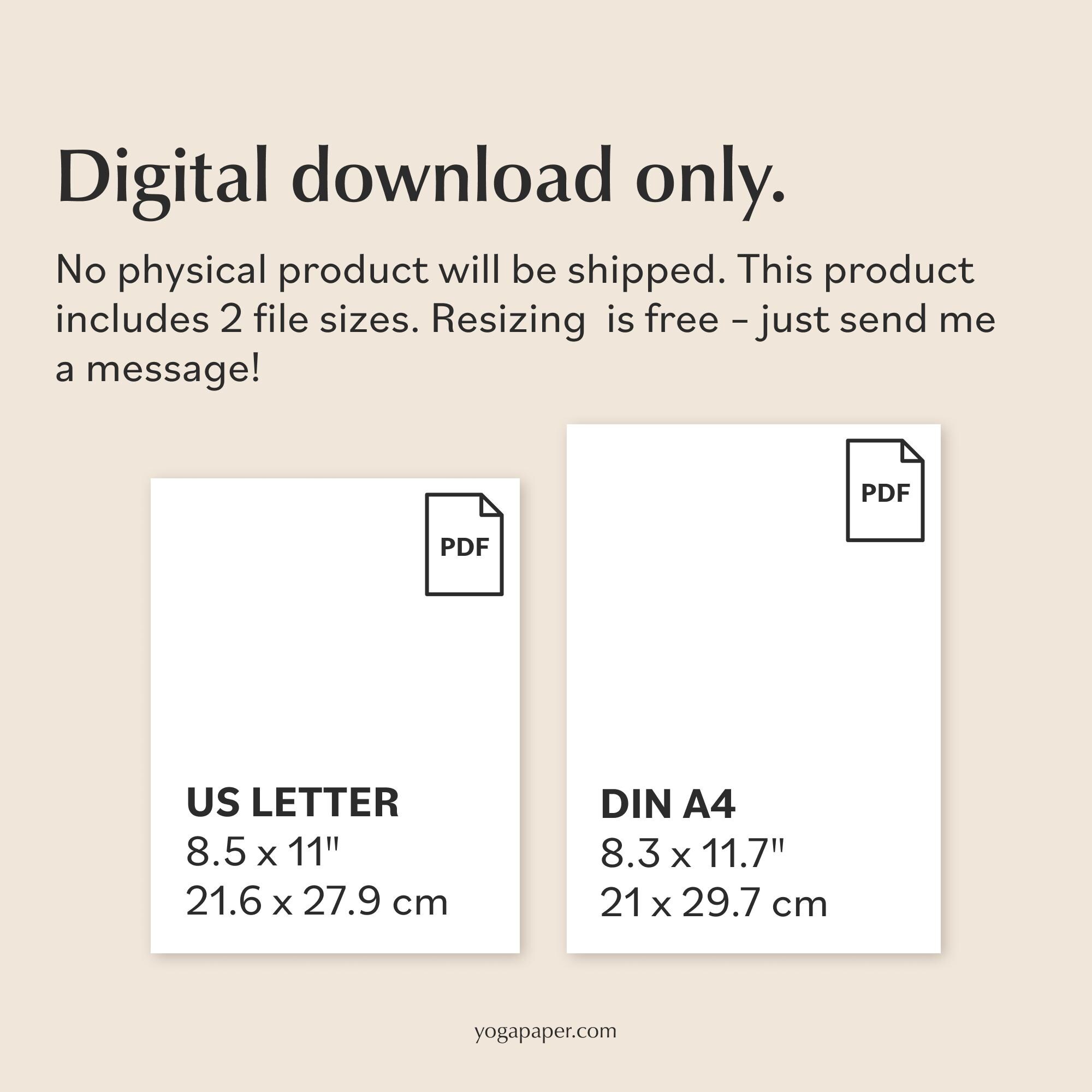 Moon Salutation Yoga Sequence PDF: Printable Download for the Sequence ...