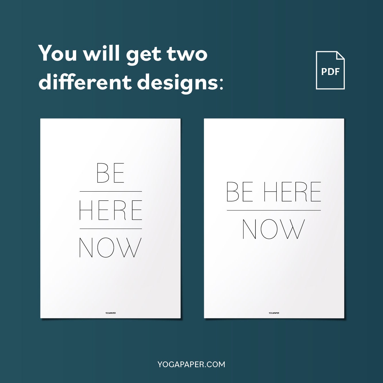 Be Here Now Poster to Print at Home. A Printable Yoga Poster - Etsy