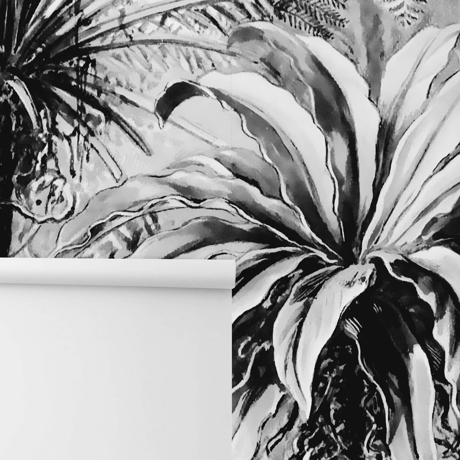Vintage Tropical Design Removable Wallpaper Retro Jungle - Etsy