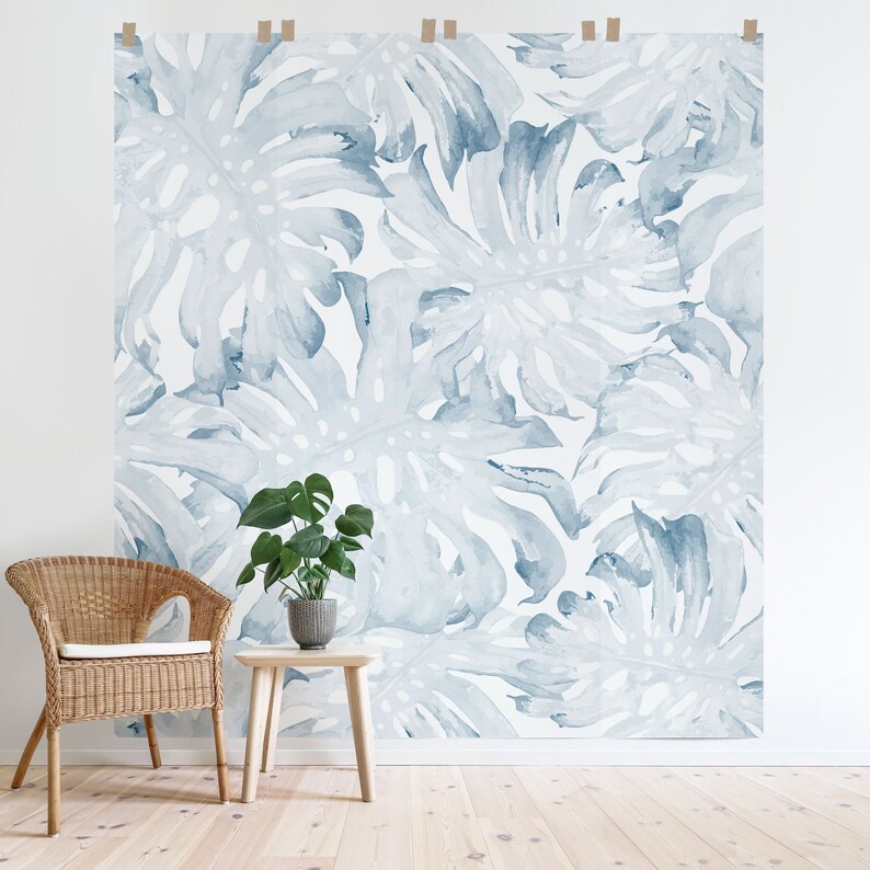 Oversized Palm Leaves Wall Mural Gender Neutral Nursery - Etsy