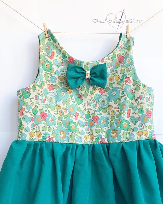 Liberty of London Blue Lagoon dress | Etsy