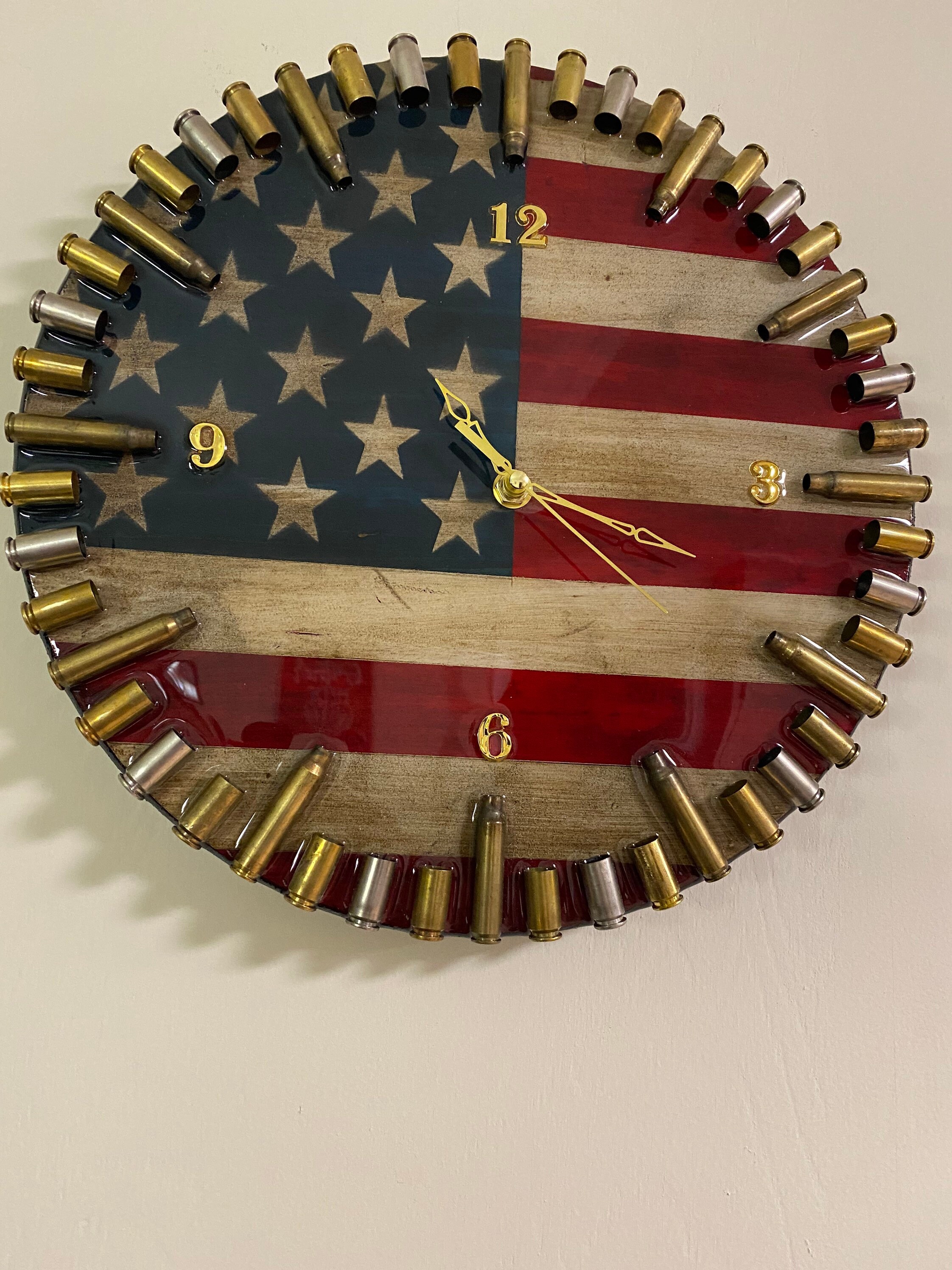 Flag Bullet Clock - Etsy