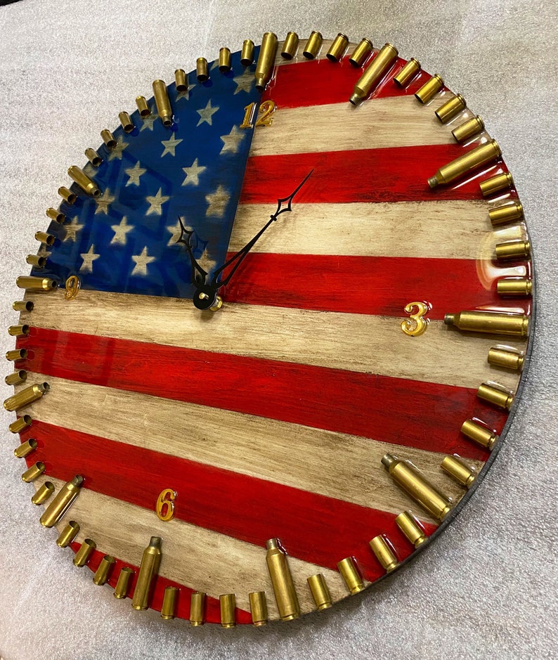Flag Bullet Clock - Etsy