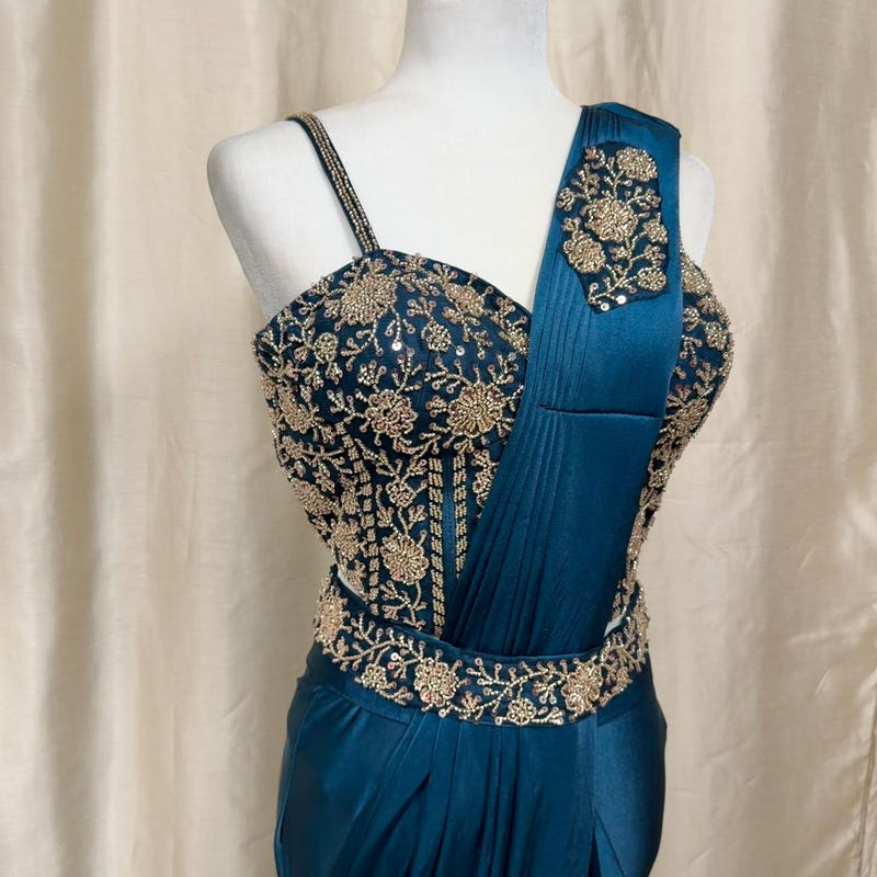 Pleated Saris - Etsy UK