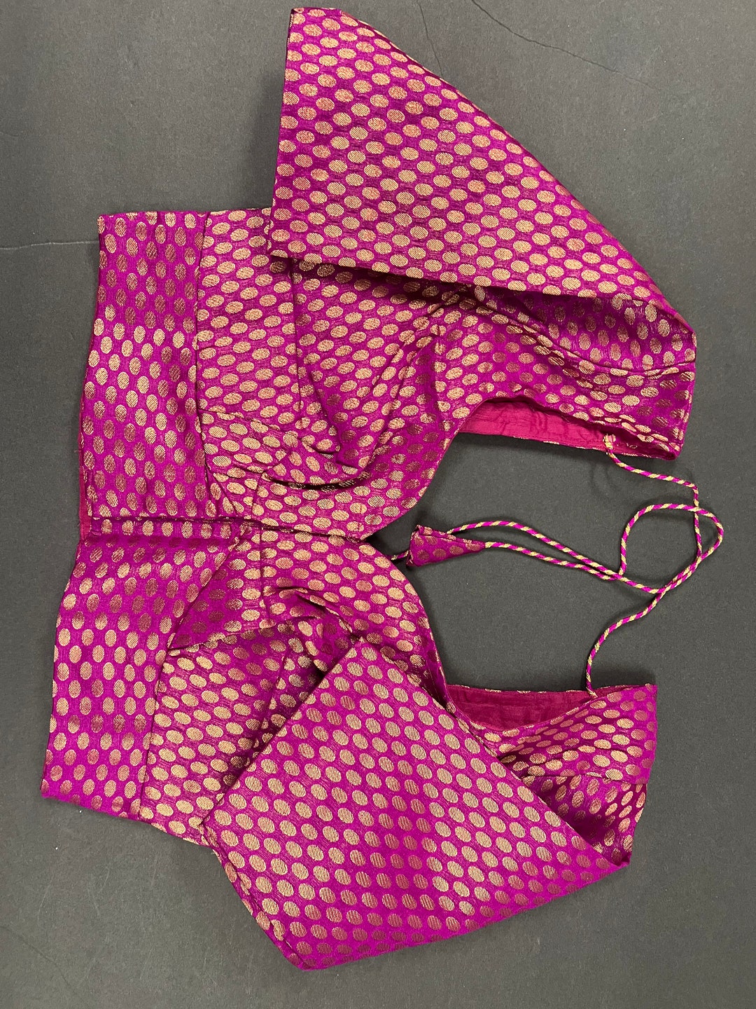 Majenda Brocade Saree Blouse ( Front Open) - Etsy