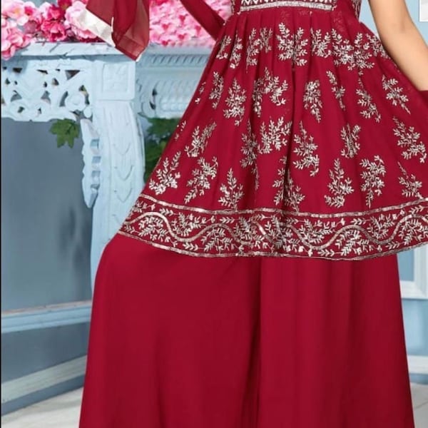 Buy Girls Punjabi Dress Online In India Etsy India 3223