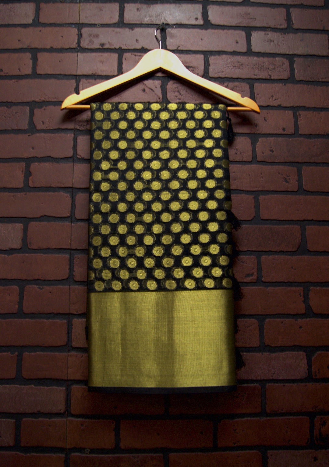 Indian Cotton Silk Polka Dot Saree Sari Red and Royal Blue - Etsy