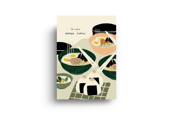 A6 Postcard It's time for Ramen Art & Collectibles Digital Prints etna ...