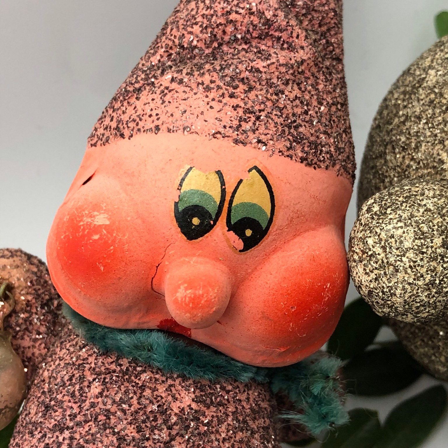Vintage West German Paper Mache Gnome Dwarf Elf Ornaments - Etsy