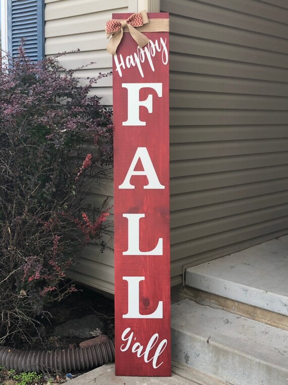 Wall Décor Signs Happy Fall Tall Porch Sign etna.com.pe