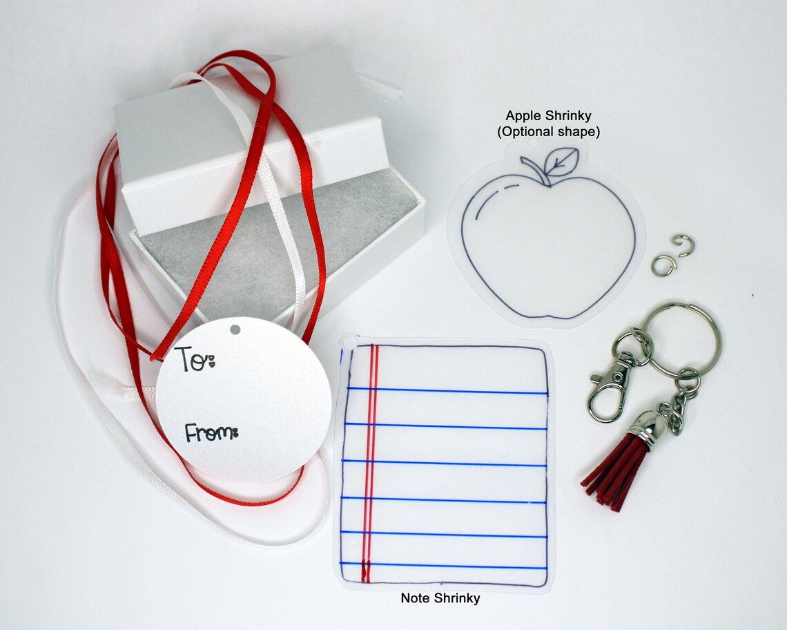 DIY Kit - Shrink Keychain for Teacher, Parents, Grandparents! - Etsy