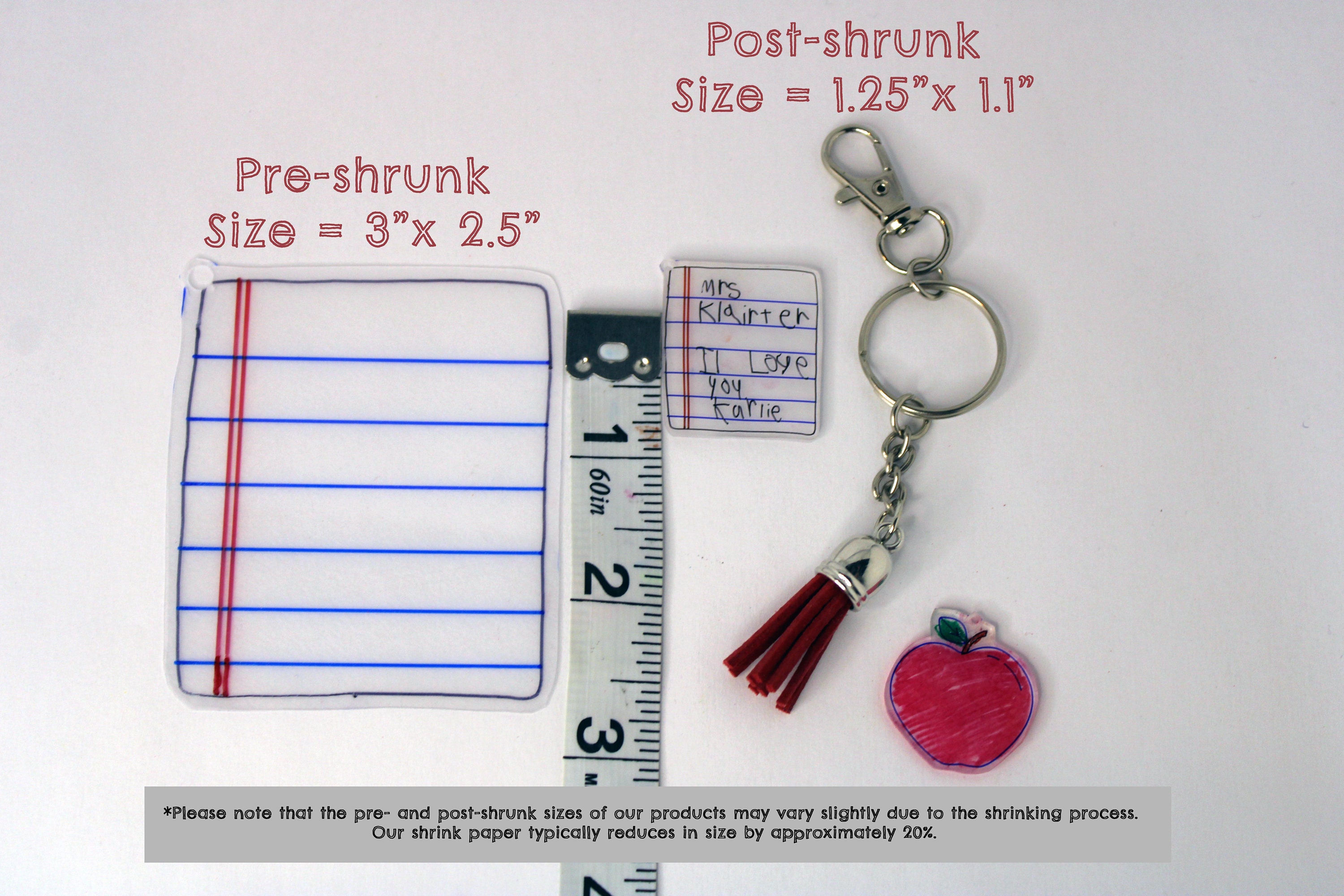 DIY Kit - Shrink Keychain for Teacher, Parents, Grandparents! - Etsy