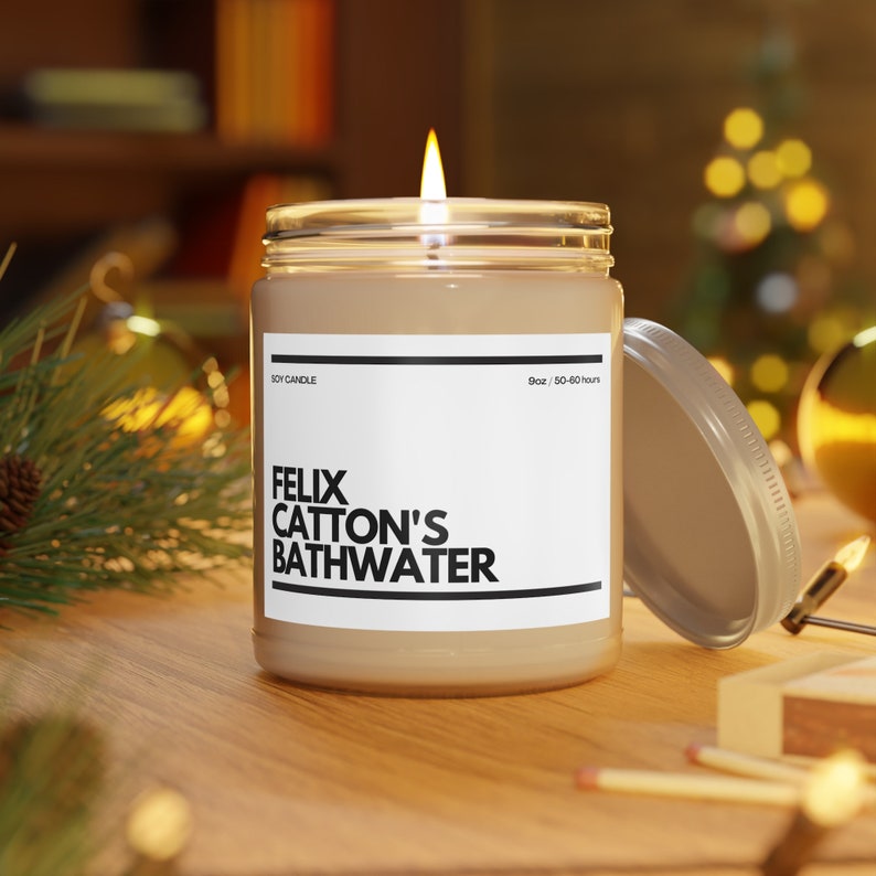 Felix Catton's Bathwater Saltburn Soy Candle 9oz Vanilla/comfort Spice ...