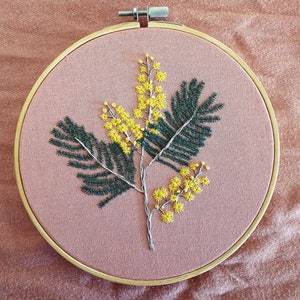 MADE TO ORDER - Wattle Hand Embroidery - Etsy