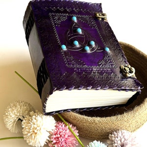 Purple Leather Journal With 600 Page - Etsy