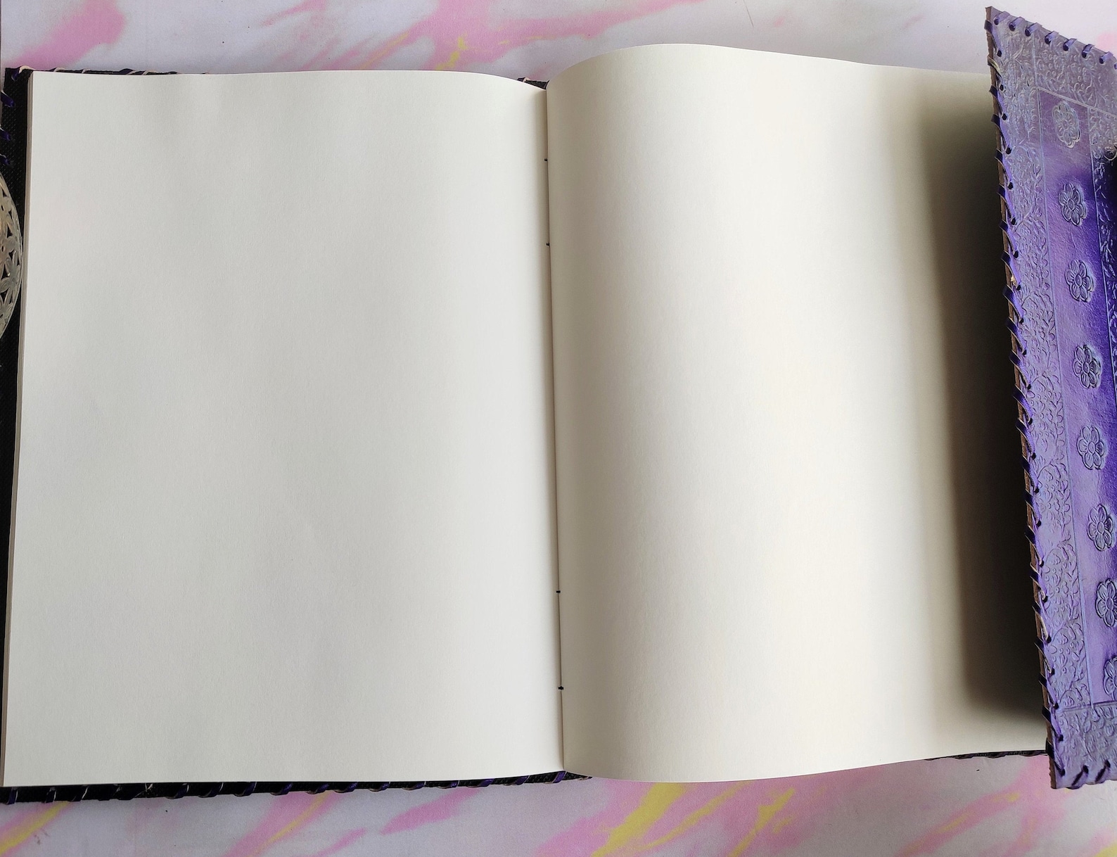 Extra Large Leather Journal Spell Book Chakra Journal Seven - Etsy