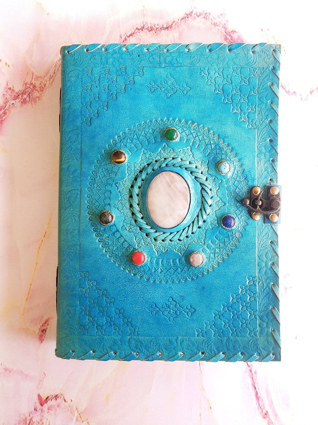 Handmade Leather Journal Notebook With Lock, Gifts for Her, Gifts for ...