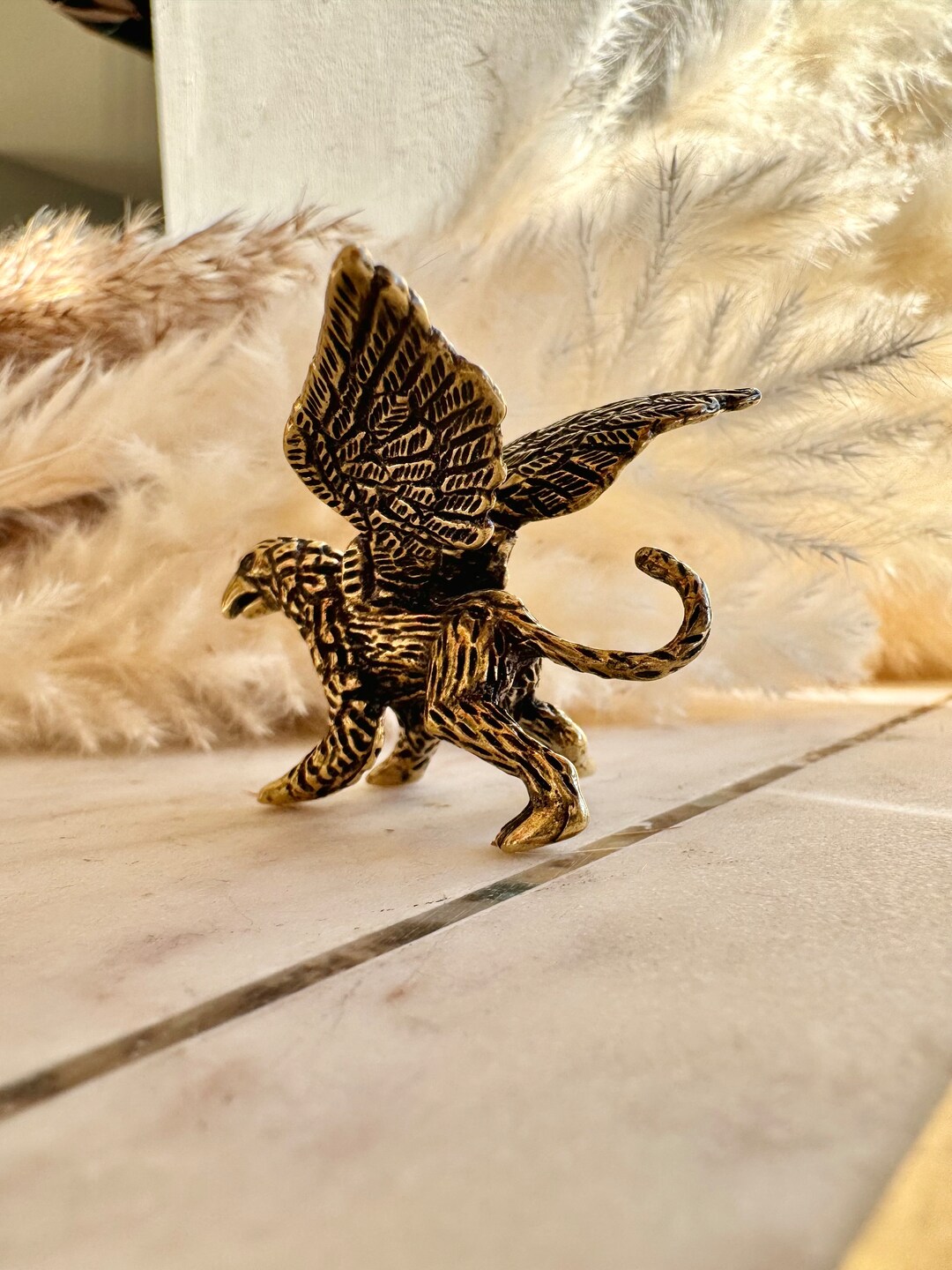 Solid Brass Greek Mythology Celtic Griffin Claw Statue, Metal ...