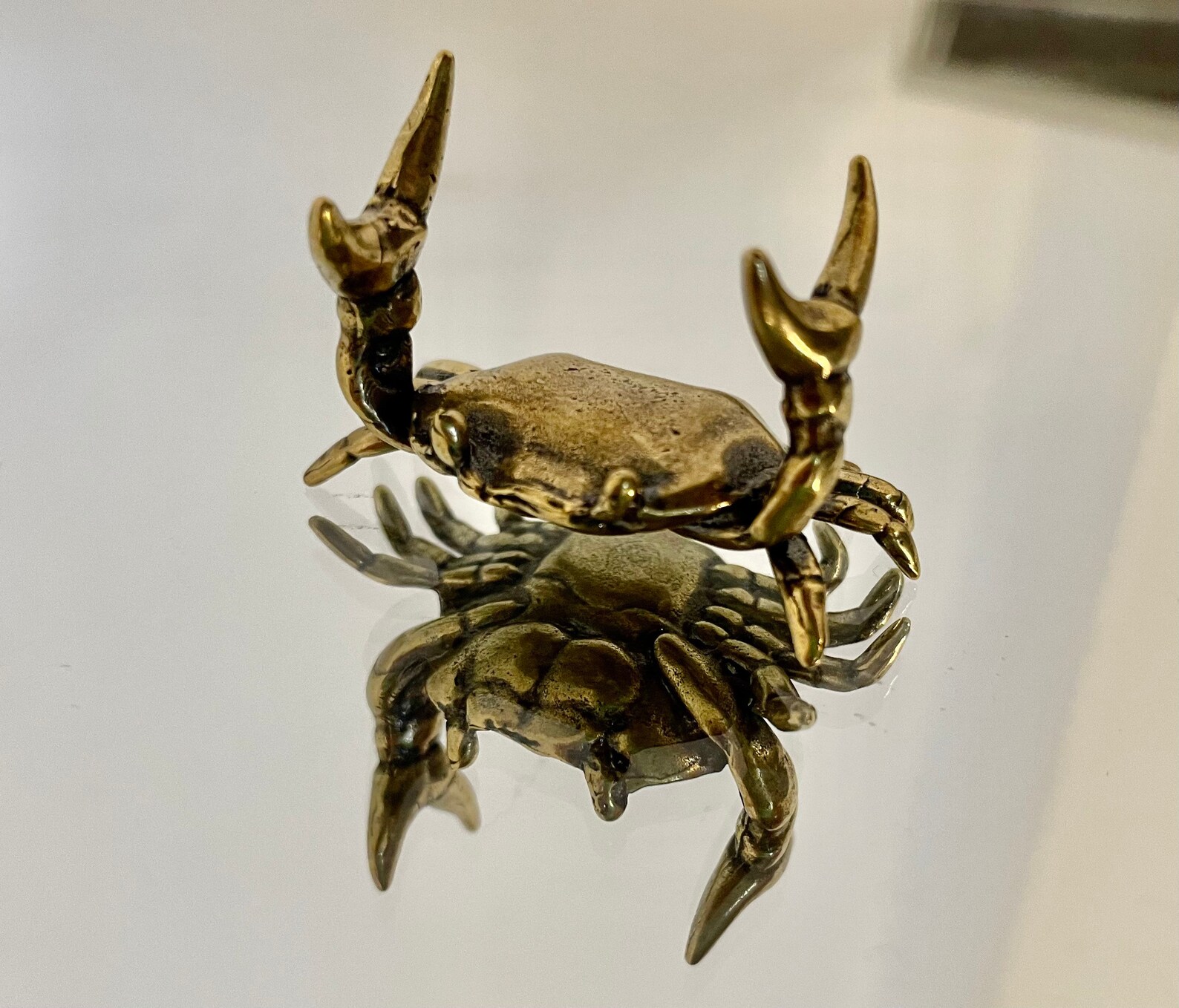 Fine Lifelike Solid Brass Crab Statue Metal Dip Pen Rest - Etsy