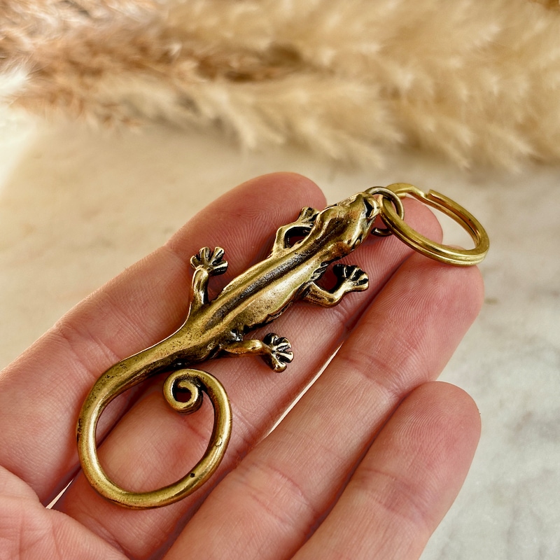 Lizard Keychain - Etsy