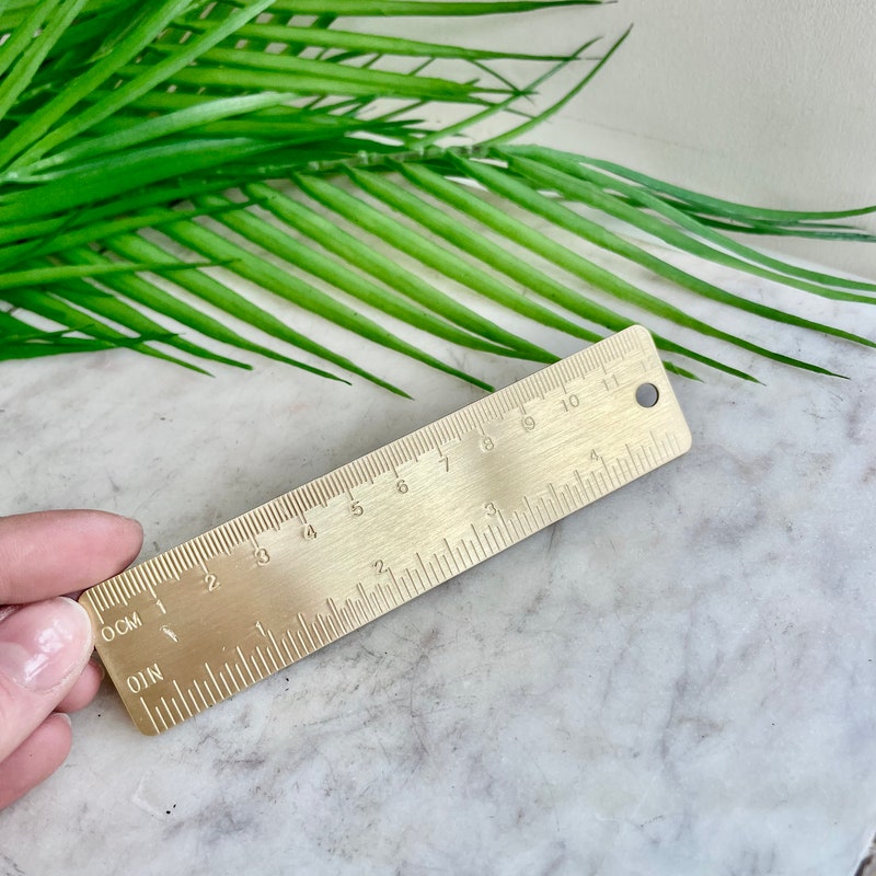 Vintage Metal Ruler - Etsy