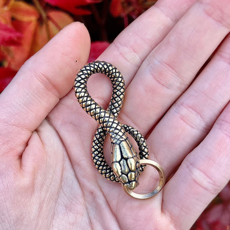 Snake Keychain - Etsy