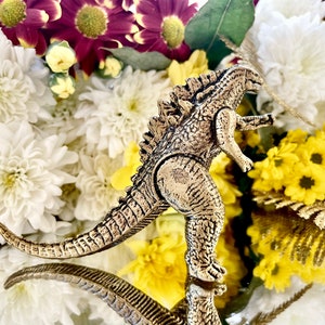 Solid Brass Godzilla, Gojira Lizard, Brass Godzilla, Solid Tabletop ...