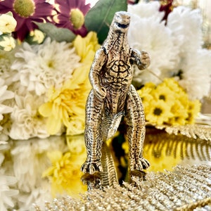 Solid Brass Godzilla, Gojira Lizard, Brass Godzilla, Solid Tabletop ...