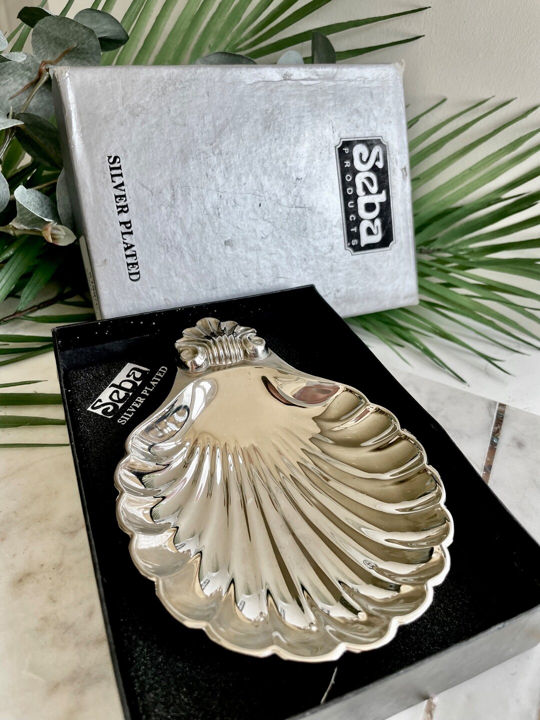 Vintage Silver Plated Dish Shell Shape Seba Butter Dish Shell - Etsy