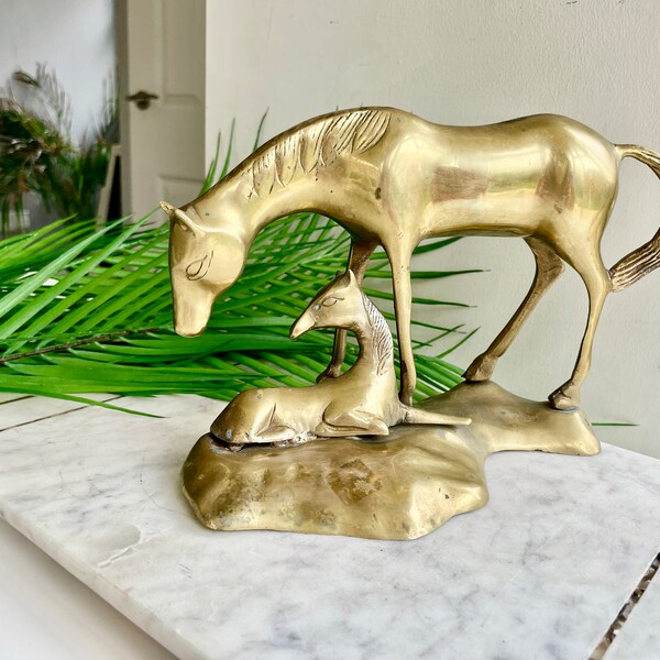 Horse Statue Sculpture Colt Mare - Etsy