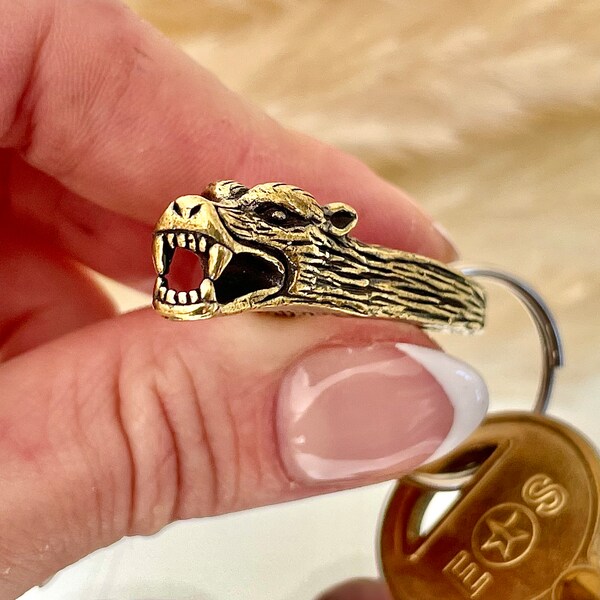 Brass Keychain - Etsy