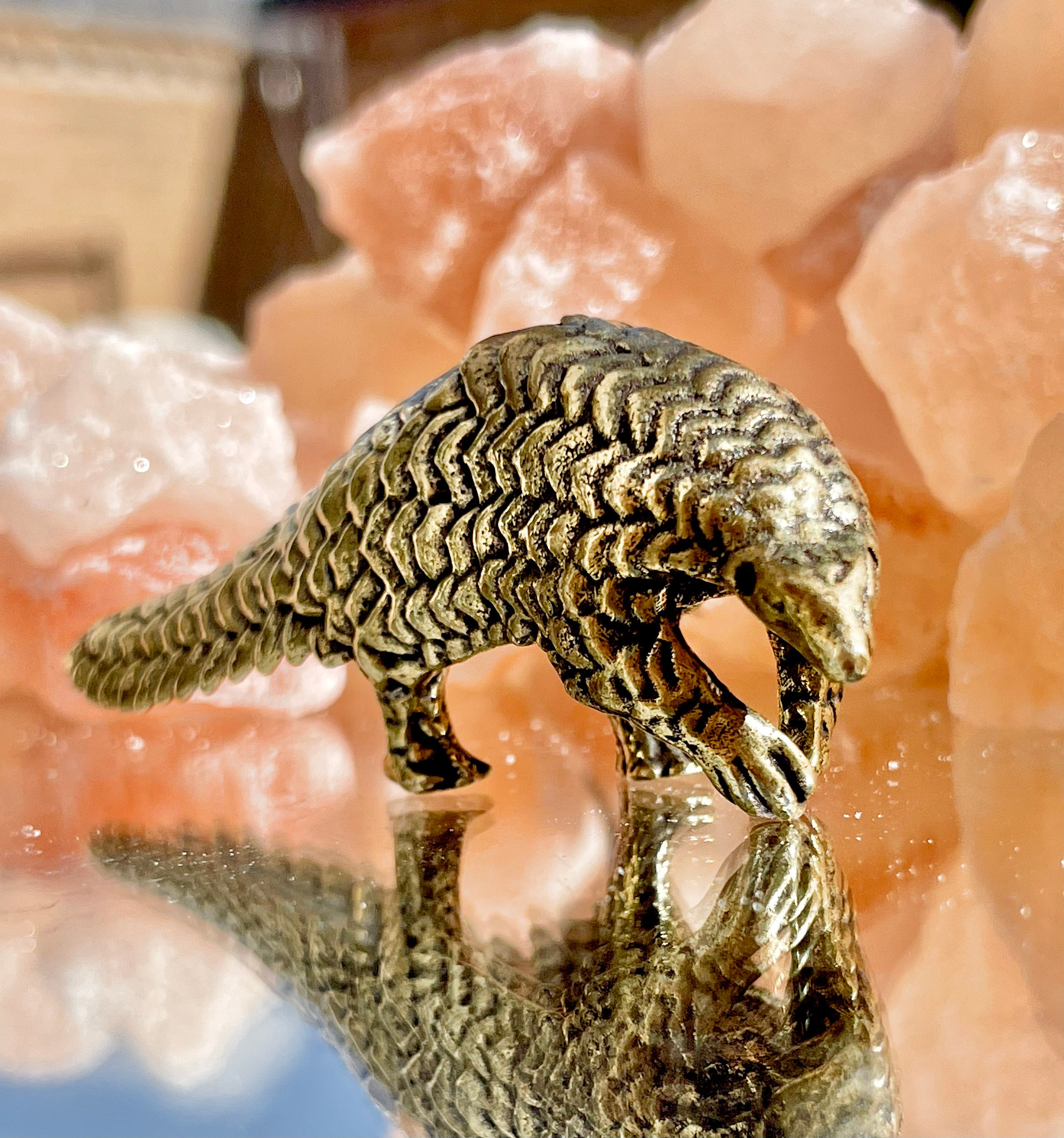 Pangolin Metal Solid Brass Figurine Paperweight Desktop - Etsy