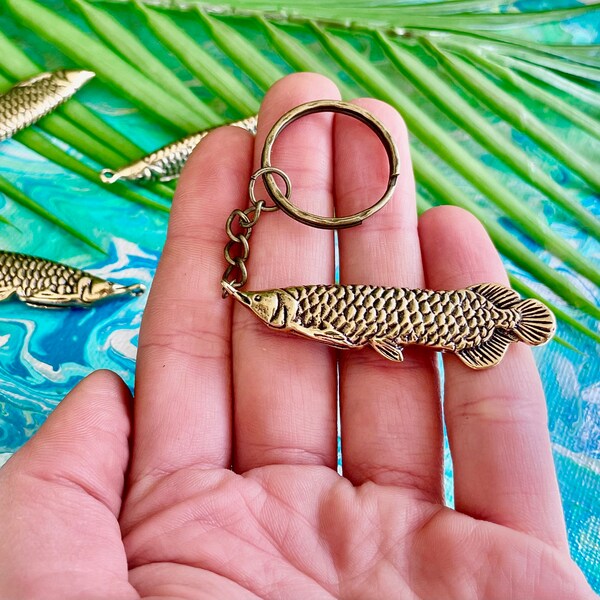 Brass Fish Pendant - Etsy