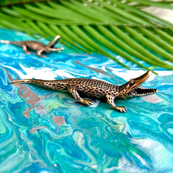 Alligator Figurine - Etsy