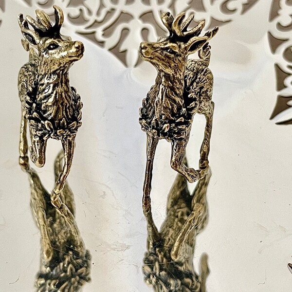 Brass Reindeer - Etsy