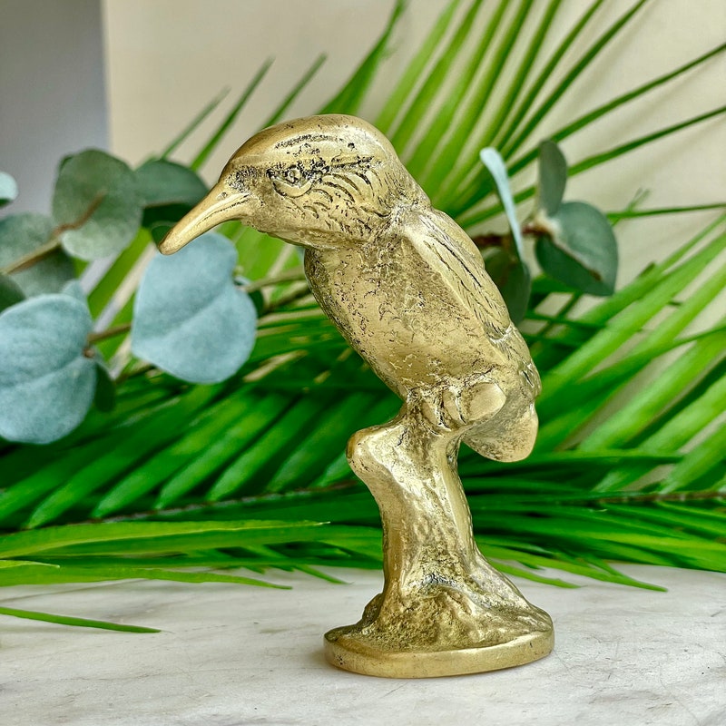 Brass Bird Figurine - Etsy