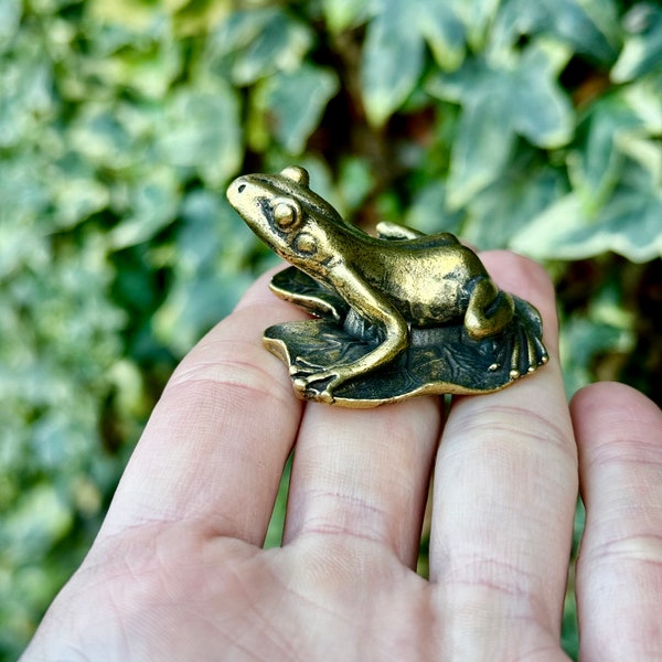 Brass Frog - Etsy