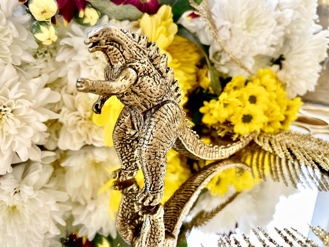 Solid Brass Godzilla, Gojira Lizard, Brass Godzilla, Solid Tabletop ...