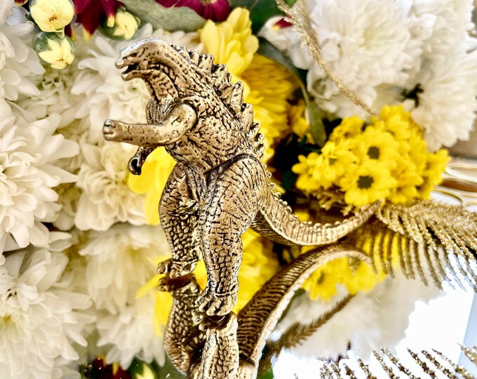 Solid Brass Godzilla, Gojira Lizard, Brass Godzilla, Solid Tabletop ...