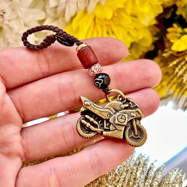 Motorcycle Keychain - Etsy