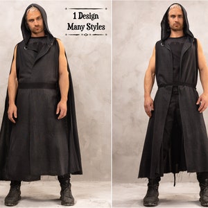 Tunica Star Wars Cape Knight Medieval Cosplay Cyberpunk Ranger Cloak ...