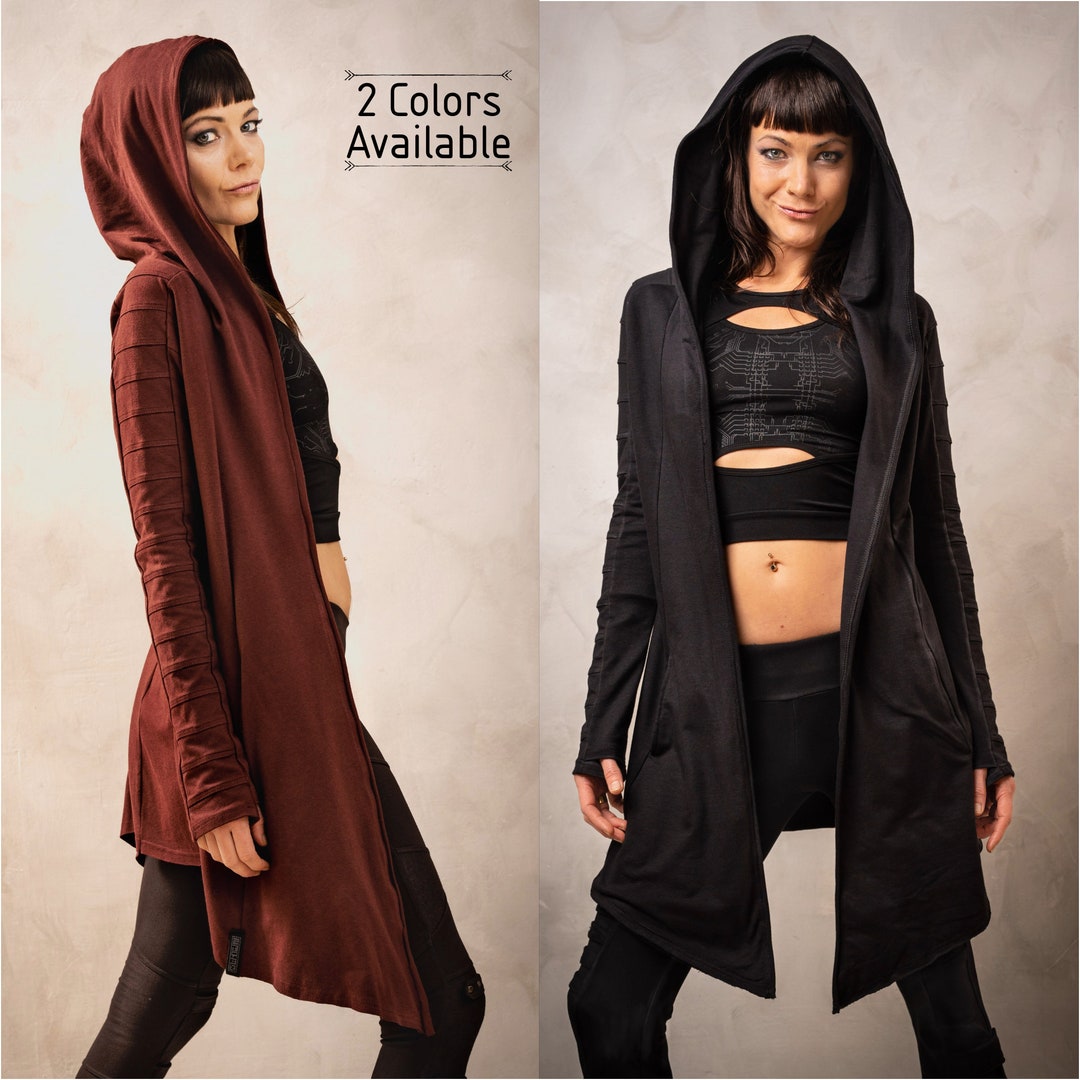 Black and Red Cardigan Women Red Riding Hood for Larp Cosplay Dark ...