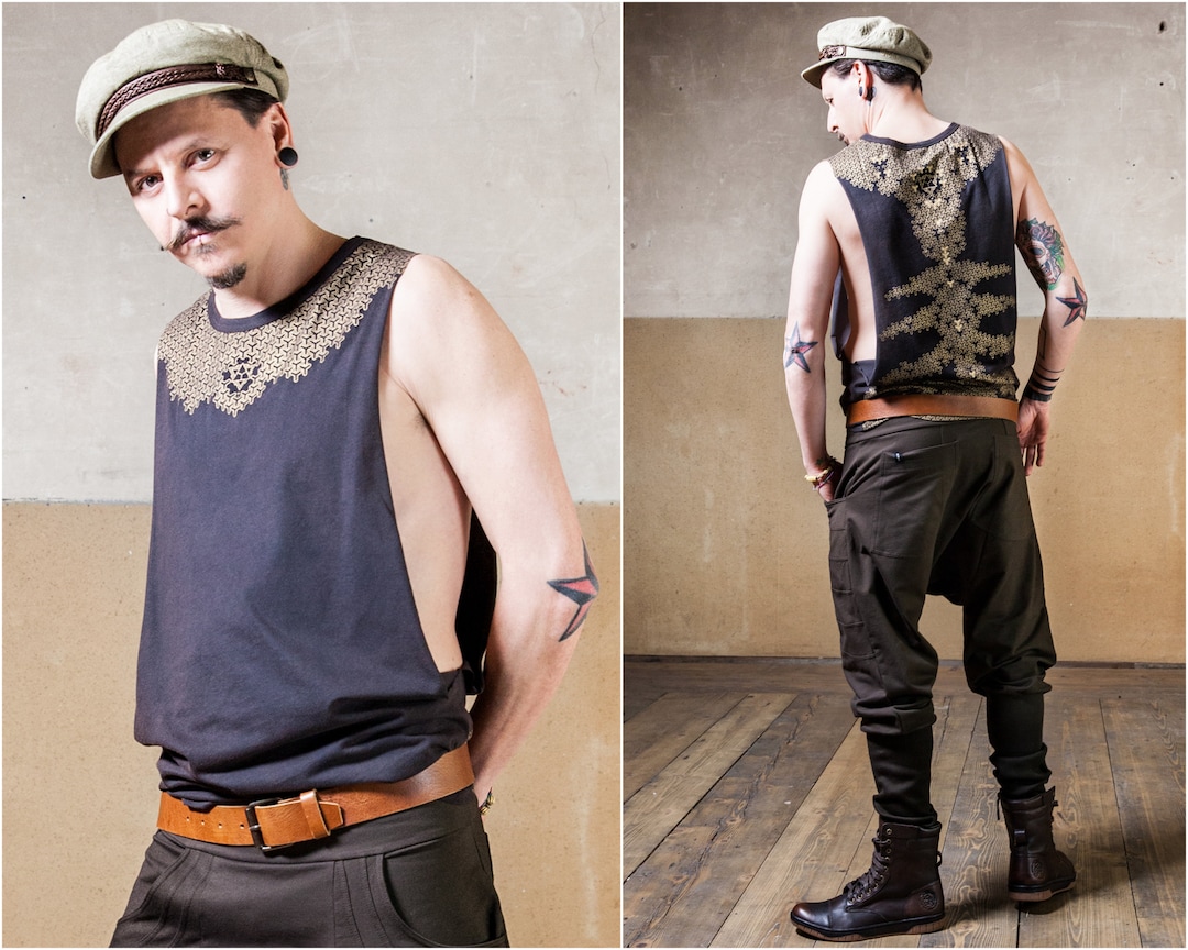 Sacred Geometry Extreme Drop Armhole Tank Top and Post Apocalyptic ...