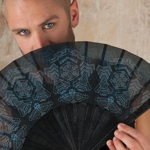 Star Wars Hand Fan and Jedi Folding Hand Fans With Sacred Geometry ...