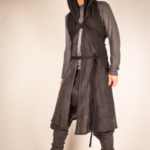 Jedi Tunic Assassin Kimono Hooded Scarf Fantasy Dune Rey Cosplay Sith ...
